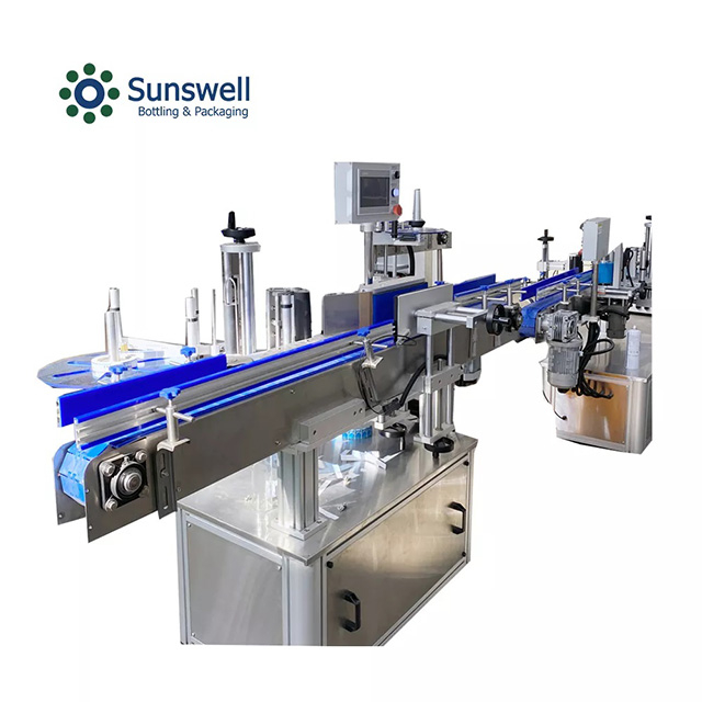 High Speed Sticker Labeling Line Single Side Label Stickers Machine ...